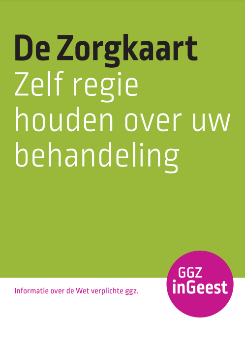 De Zorgkaart (flyer) - GGZ inGeest